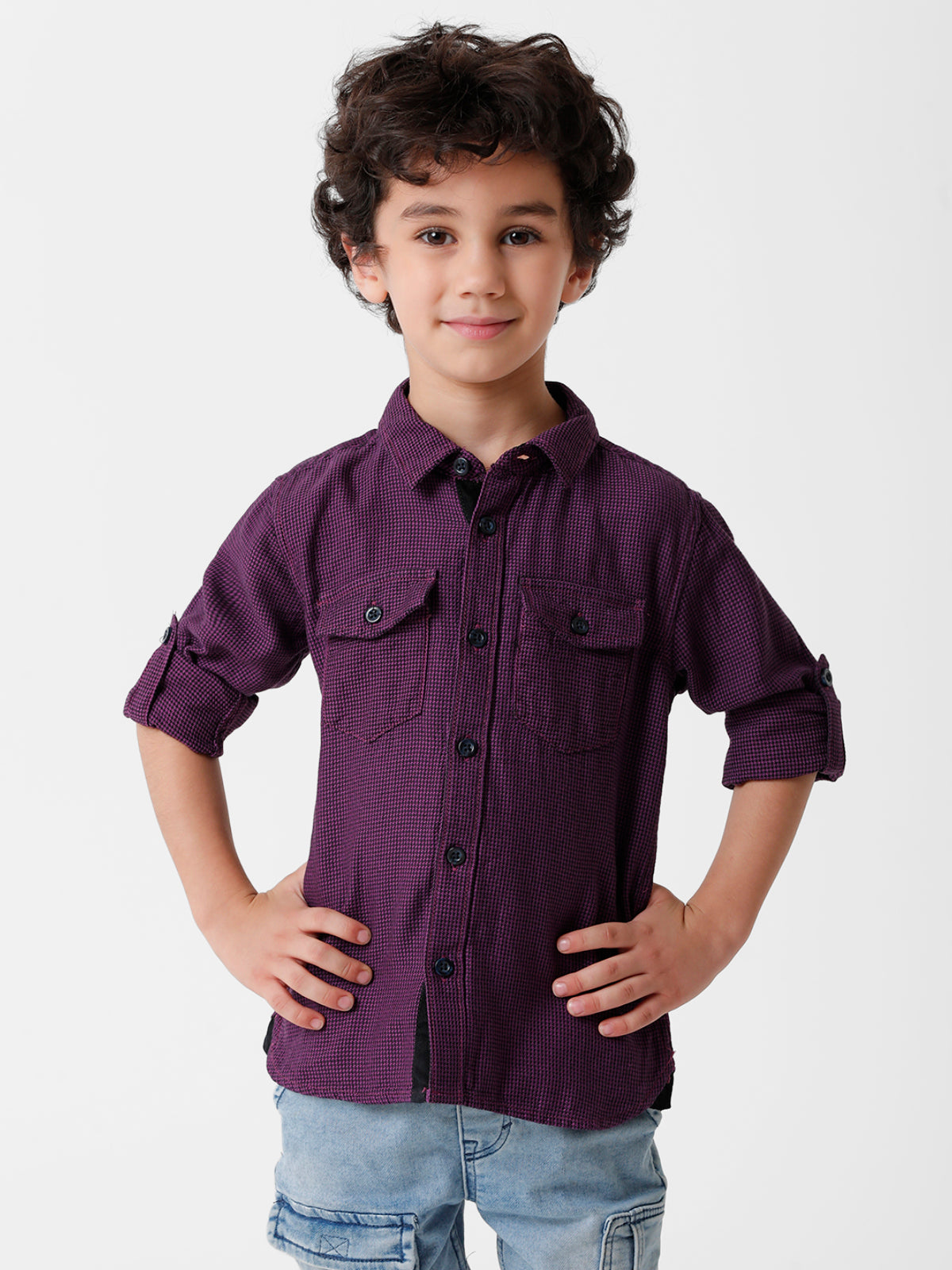 Regal Violet Full Sleeve Shirt
